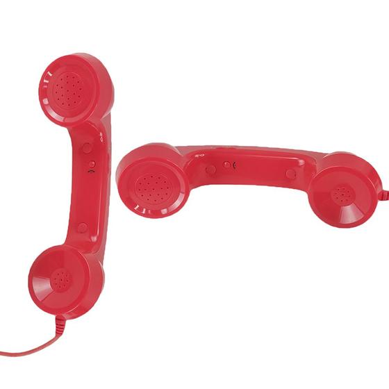 Monofone Pop Phone Retro Kit 2 Und Microfone P2 Audio Atende Chamadas ...