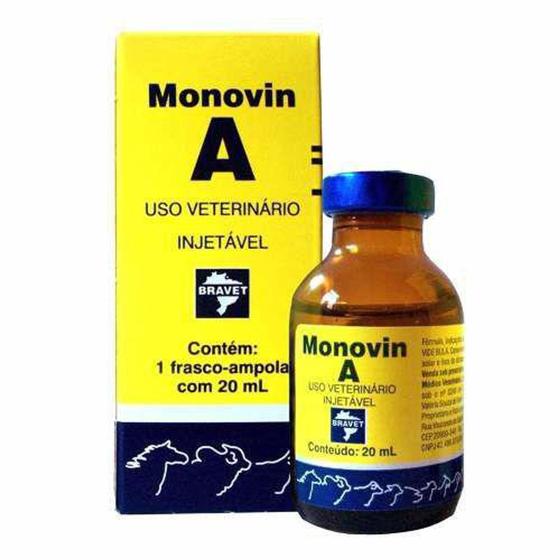 Monovin A 20ml Vitamina Original - Bravet - Vitaminas A-Z - Magazine Luiza