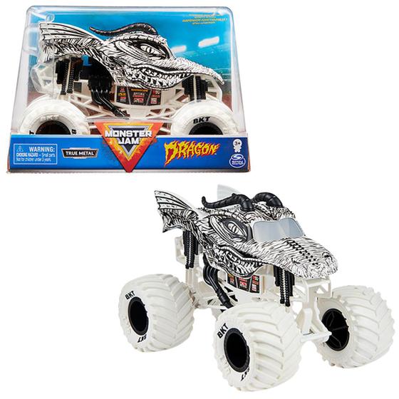 Monster Jam - Carro Monster Truck Dragon Escala 1:24 Sunny - Carrinho ...