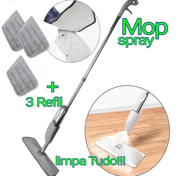 mop de passar pano spray esfregão vassoura limpa chão cozinha sala ...