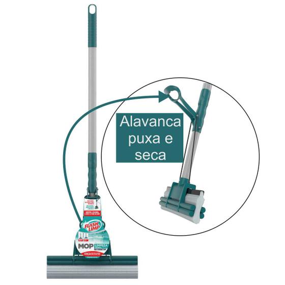 Mop flash limp limpeza geral plus absorvente - Mop - Magazine Luiza