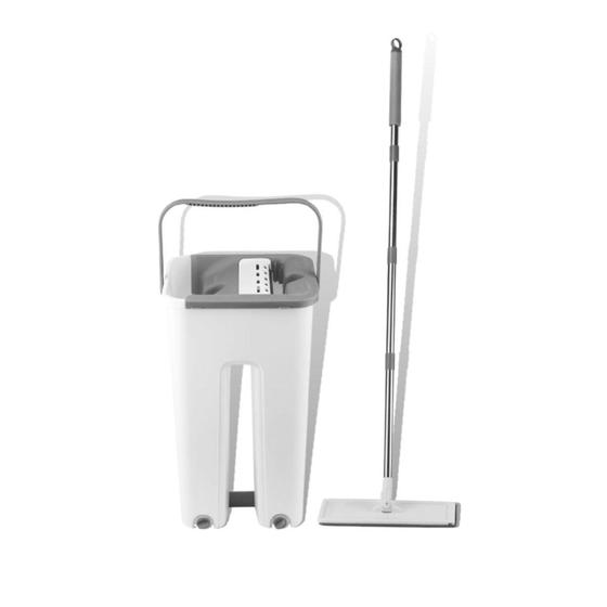 Mop Flat Multiuso Vertical Lava Seca Rodo E Balde Com Refil - Clink ...