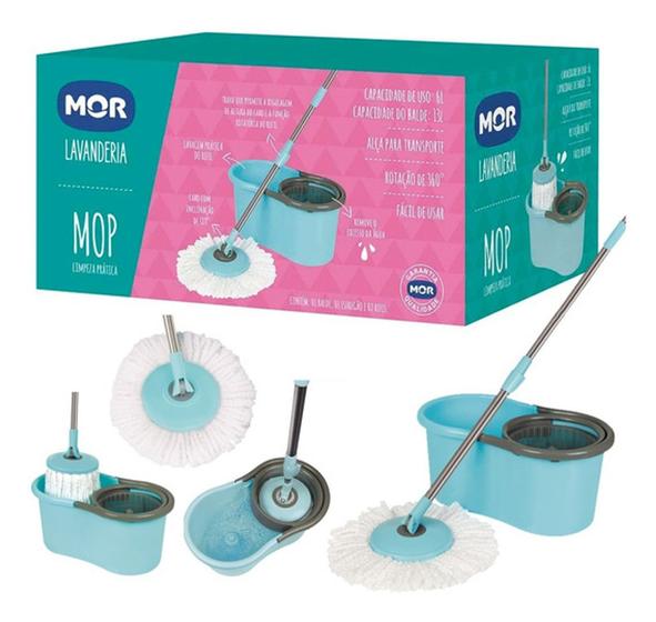 Mop Giratório Mor Limpeza Prática 13L Original - Mop - Magazine Luiza
