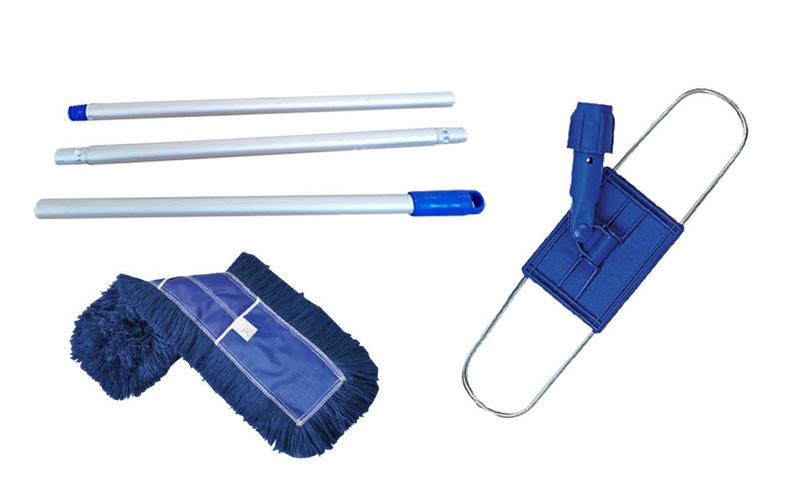 MOP PÓ Euro Completo 60 cm ( Armação + Cabo Com 3 ESTÁGIOS 1,40 Metros ...