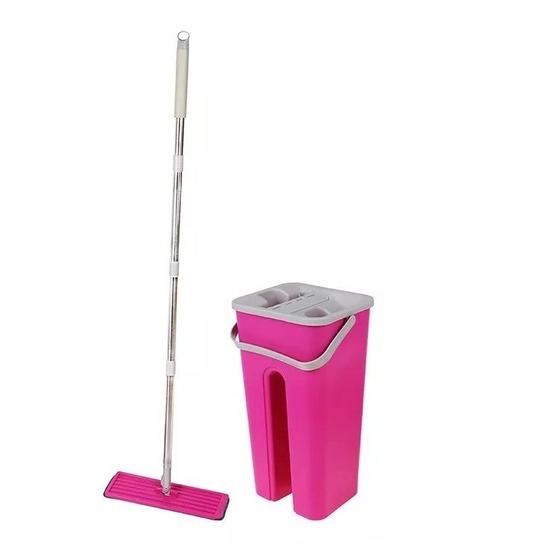 Mop Rodo Flat Esfregão Com Balde 5 Litros - ART HOUSE - Mop - Magazine ...