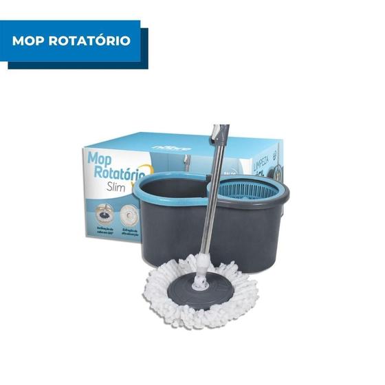 Mop Rotatório Slim Balde 13L - Nobre - Mop - Magazine Luiza