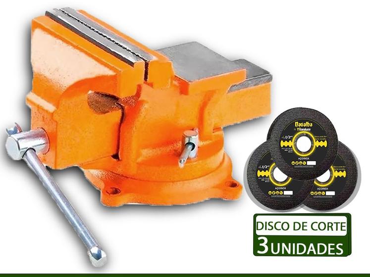 Morsa Bancada Mesa N5 Torno Profissional Bigorna Com Discos - SPARTA ...