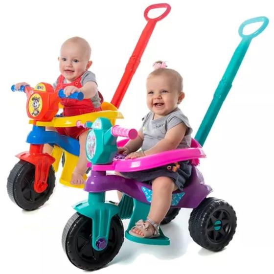 Motoca Infantil 3 Rodas Com Empurrador Para Seu Bebê Ideal Para ...