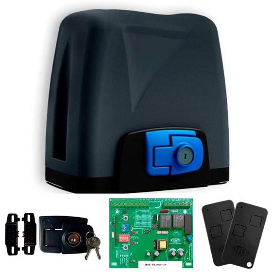 Motor Automatizador Portão Eletrônico Rossi DZ Nano Vip 500Kg 1/4 Deslizante Abertura SUPER ...