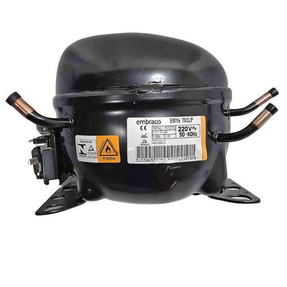 Motor Compressor Embraco 1/5HP 220v R600 EMYE70CLP - Compressor de Ar ...
