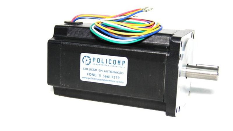 Motor de passo trifásico, 45kgf.cm, nema 34 - POLICOMP - Acessórios ...