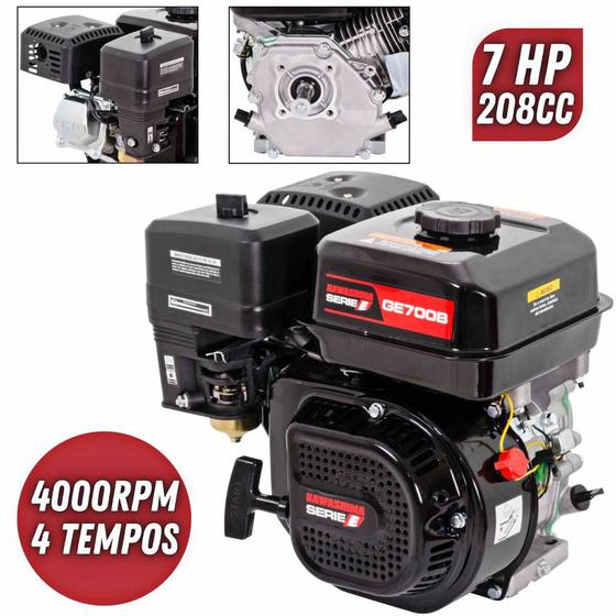 Motor Estacionário Profissional Kawashima GE700B á Combustão Motor 4T ...