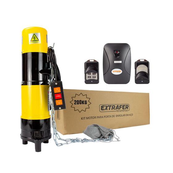 Motor para porta de enrolar em aço para portas de até 200KG - Extrafer ...