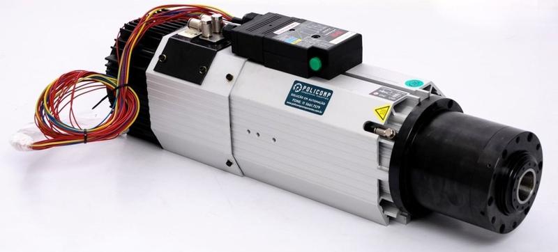 Motor spindle atc 9kw (12,2cv), refrigerado à ar, porta pinça iso30 ...