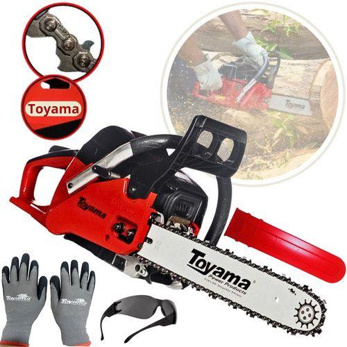 Motosserra a Gasolina Toyama TCS45X 16TSN G2 44,3cc 2,8HP p/ Carpintaria, Marcenaria, Poda de ...