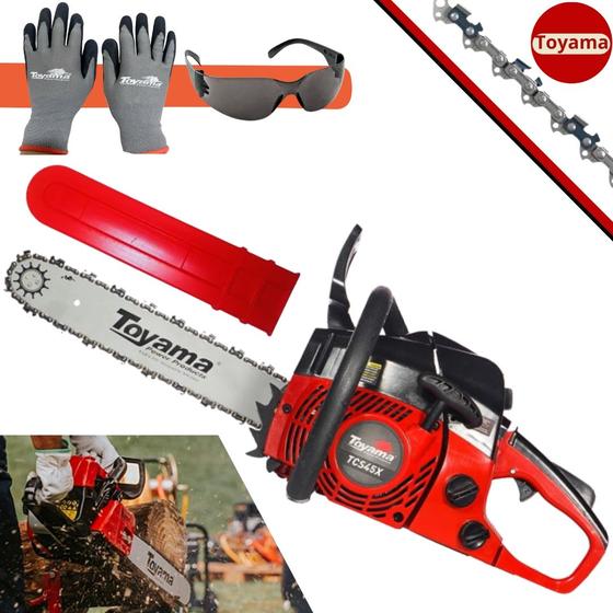 Motosserra a Gasolina Toyama TCS45X-16TSN G2 44,3cc 2,8HP Uso Profissional p/ Carpintaria ...