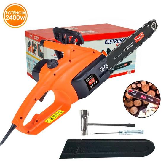 Motosserra eletrica 2400w 6250rpm sabre 16" saw2400 110v/220v - INTECH ...