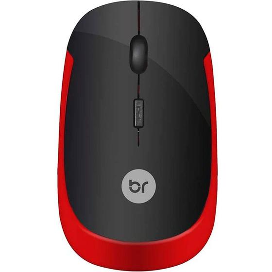 Mouse Bright USB, Vermelho e Preto - 180 - Mouse - Magazine Luiza