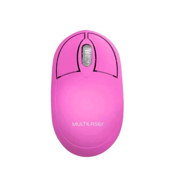 Mouse Com Fio Classic Conexão USB 1200dpi Cabo de 120cm 3 Botões ...
