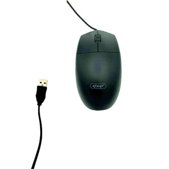 Mouse com fio usb óptico 3 botões para escritório - Knup - Mouse ...