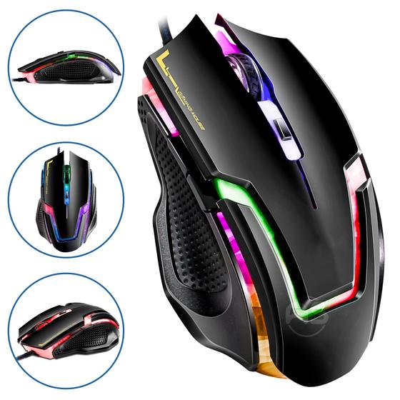 Mouse Gamer 3200dpi Com Led Colorido Design Ergonômico Bm-A9 - B-Max - Mouse Gamer - Magazine Luiza