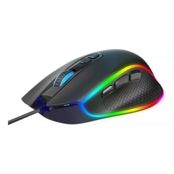 Mouse Gamer 8 Botões Cruiser Led Rgb Usb 12.000dpi Fortrek - Mouse ...