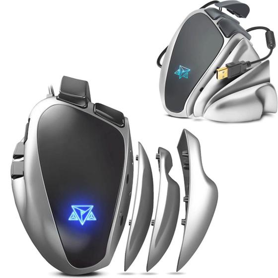 Mouse Gamer Adamantiun Weapon X 1Ms Led Rgb Pegada Ajustável ...