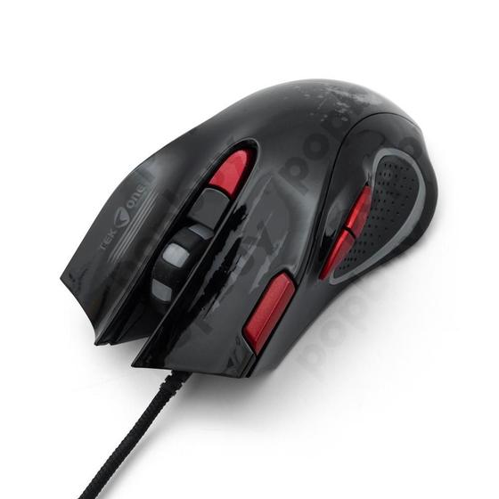 Mouse Gamer Com Fio Usb Alta Precisão - Vermelho - Tekone - Mouse Gamer ...