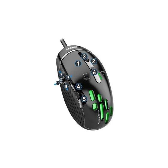 Mouse Gamer Gamemax Gx10 Com Fio 10000 Dpi Rgb Preto - Mouse Gamer ...