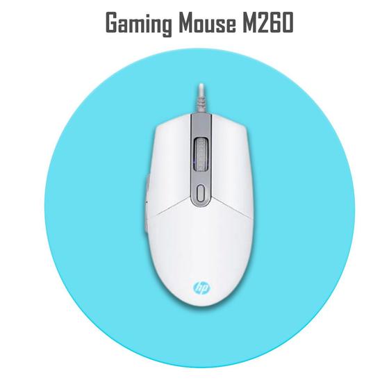 Mouse Gamer HP USB M260 RGB - Branco - Mouse Gamer - Magazine Luiza
