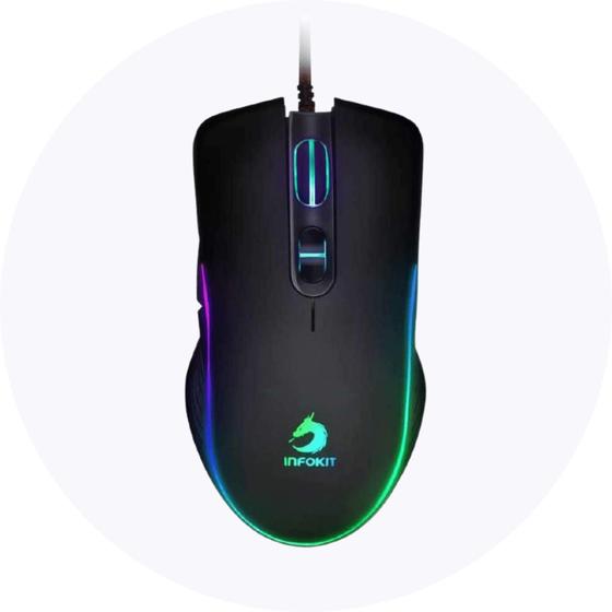 Mouse Gamer Infokit GM-V550 com Led RGB - Mouse Gamer - Magazine Luiza