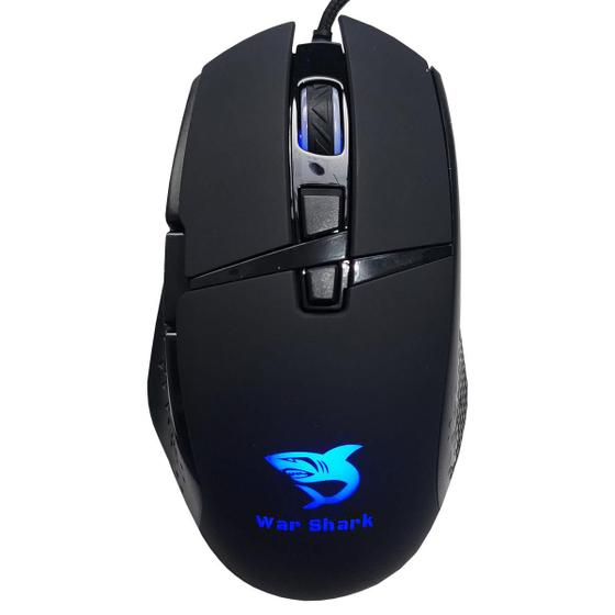 Mouse Gamer LED c/ Fio - War Shark - Mouse Gamer - Magazine Luiza