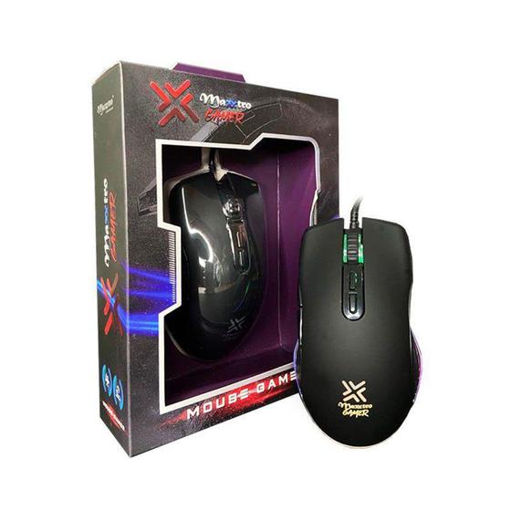 Mouse Gamer Óptico 3200 Dpi LED RGB 7 botões USB RGM01 - Maxxtro ...