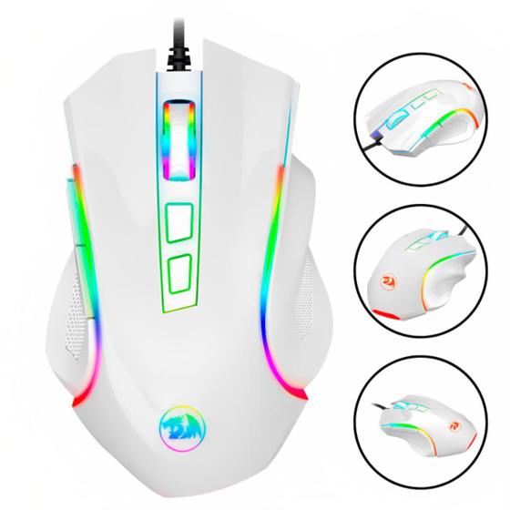 Mouse Gamer Profissional 7200dpi Rgb Griffin M607w Redragon - Mouse ...