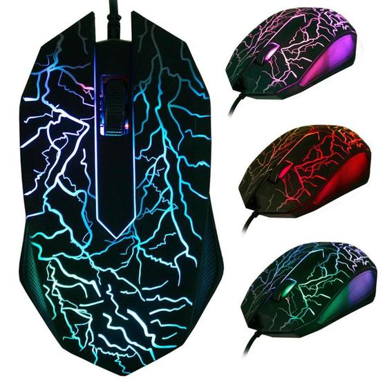 Mouse Gamer Profissional Com Led Até 4.000 Dpi Jiexin X15 - Lehmox ...