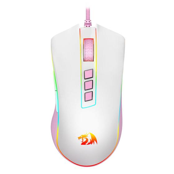 Mouse Gamer Redragon Cobra e Rosa M711WP LED RGB Chroma 8 Botões ...