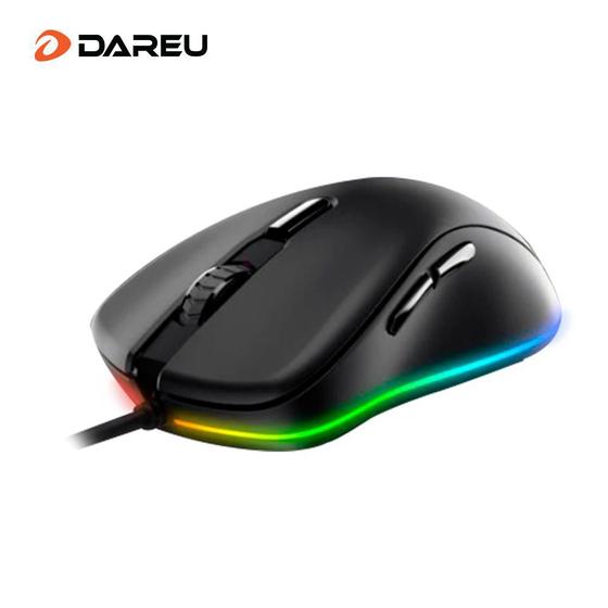 Mouse Gamer RGB USB 7 Modos de Iluminação DAREU Preto 6.000 DPI - Mouse ...