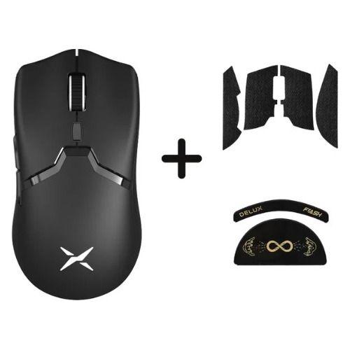Mouse Gamer Sem Fio Delux M800 Pro Paw3395 Luzes Sensor 72g - Preto - Mouse - Magazine Luiza