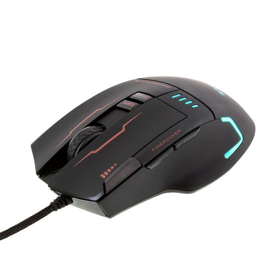 Mouse Gamer USB, 6 Modos de Iluminação RGB, 6400 DPI, Design Ergonômico ...