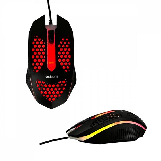 Mouse Gamer USB com LED 1200 DPI - MS-C33 Exbom - Mouse Gamer ...