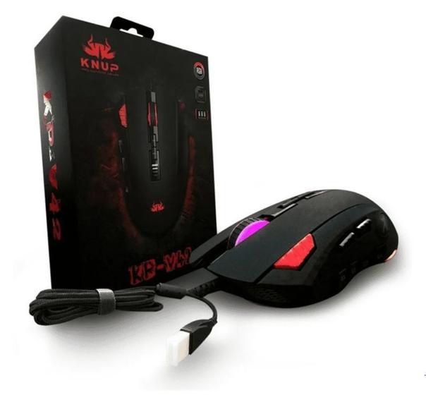 Mouse Gamer Usb Macro Programável Rgb 5000dpi Kp-v42 - Knup - Mouse ...