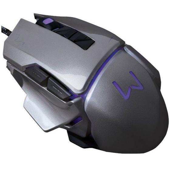 Mouse Gamer - USB - Multilaser Warrior - MO262 - (3200 DPI, Grafite ...
