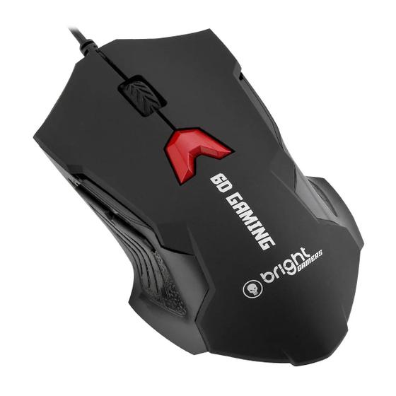 Mouse gaming preto usb com controle dpi madro 6 botões pc - BRIGHT ...