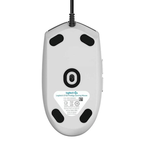 Mouse Logitech G203 Lightsync RGB Gamer USB - Branco - Mouse Gamer ...