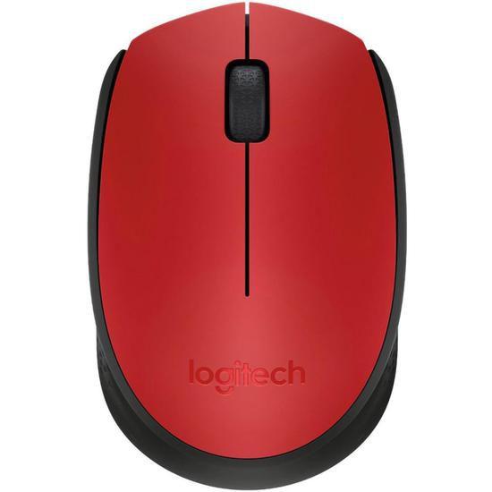 Mouse Logitech M170 - Sem Fio - 1000 Dpi - 3 Botoes - Vermelho - Mouse ...