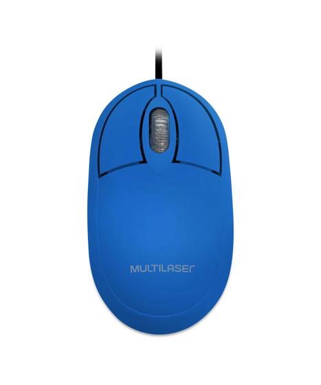 Mouse Multilaser Classic Box Óptico Full 1200DPI USB Azul MO305 - Mouse ...