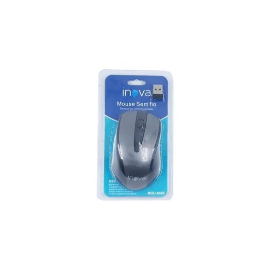 Mouse Optico Inova Mou-8580 Sem Fio Usb Cinza - Mouse - Magazine Luiza