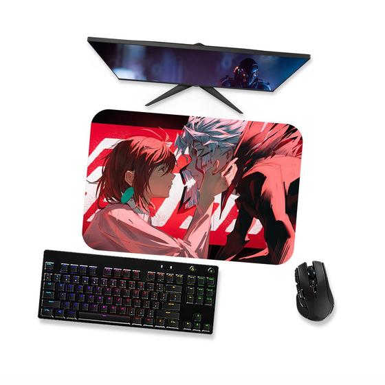 Mouse pad Dandadan Anime - Momo e Okarun 10 Ken - Mousepad Gamer 90x40 ...