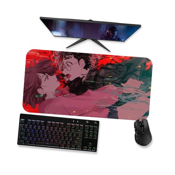 Mouse Pad Dandadan Anime - Momo e Okarun 14 Ken - Mousepad Gamer 90x40 ...