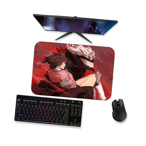 Mouse pad Dandadan Anime - Momo e Okarun 7 Ken - Mousepad Gamer 90x40 ...
